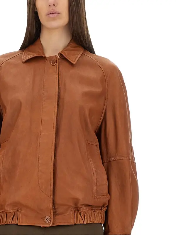 SALVATORE SANTORO Leather Jacket - Buff