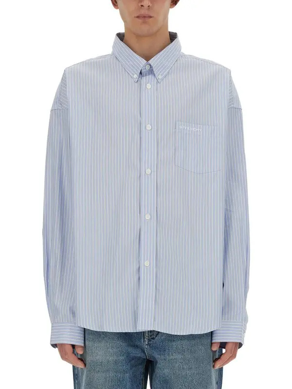 Givenchy Shirt With Pocket - Azure