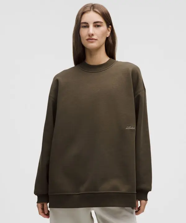 Lululemon Ultra-oversized Crewneck Sweatshirt - Olive Brown