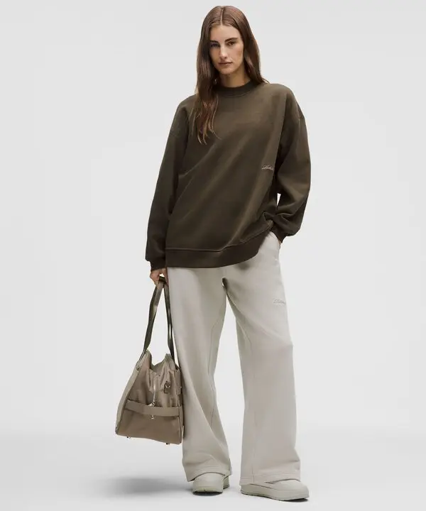 Lululemon Ultra-oversized Crewneck Sweatshirt - Olive Brown
