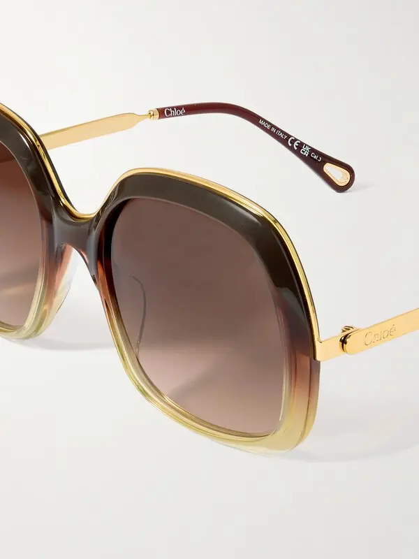 Chloé Aly Square-frame Sunglasses - Brown
