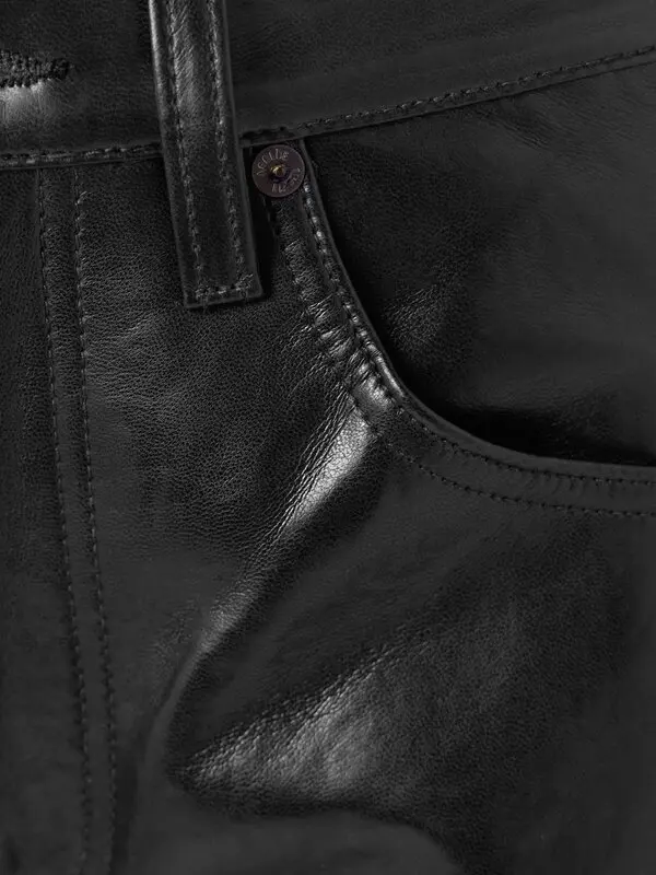 AGOLDE Kick Boot Recycled Leather-blend Flared Pants