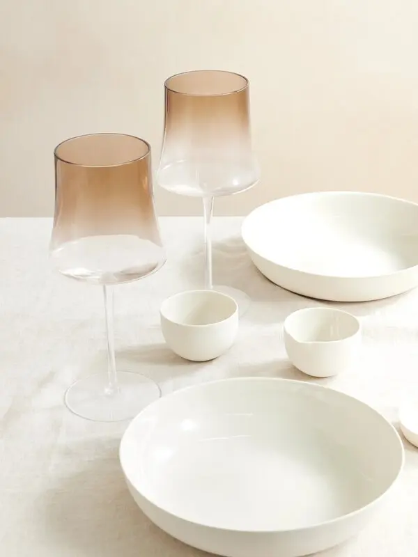 Brunello Cucinelli Set Of Two Murano Wine Glasses
