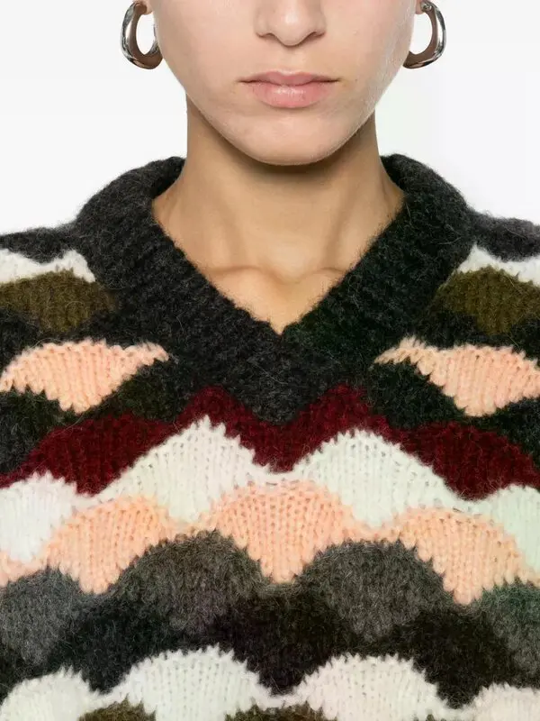 Alanui Chevron Knitted Vest