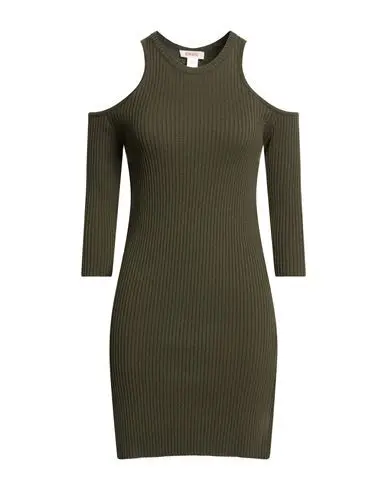 KONTATTO Ribbed-knit Mini Dress - Green