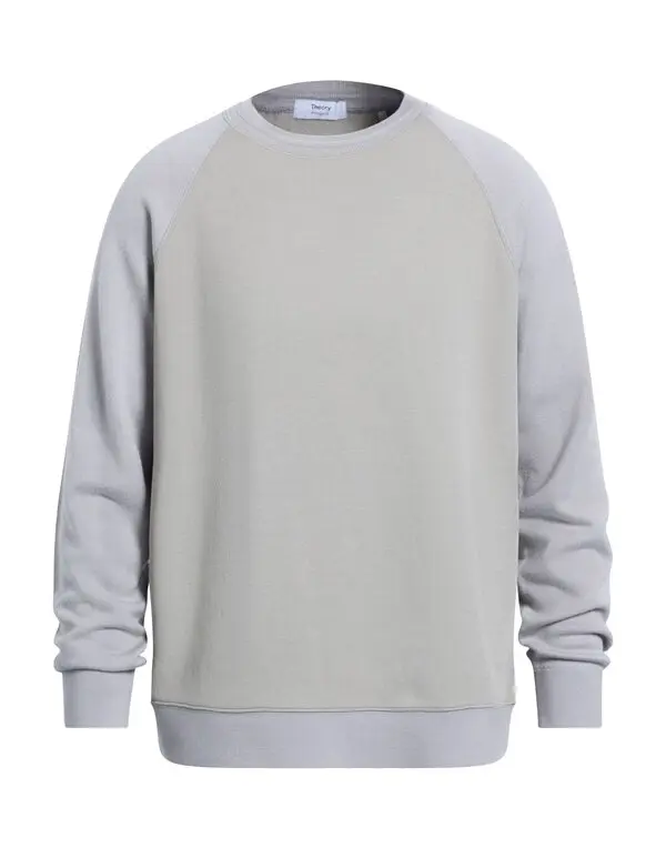 Theory Sweatshirt In Cotton, Nylon, And Merino Wool - Grey