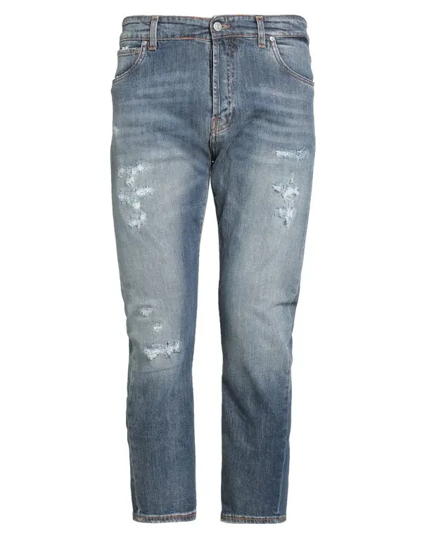 LIU •JO MAN Tapered Jeans With Distressed Detailing