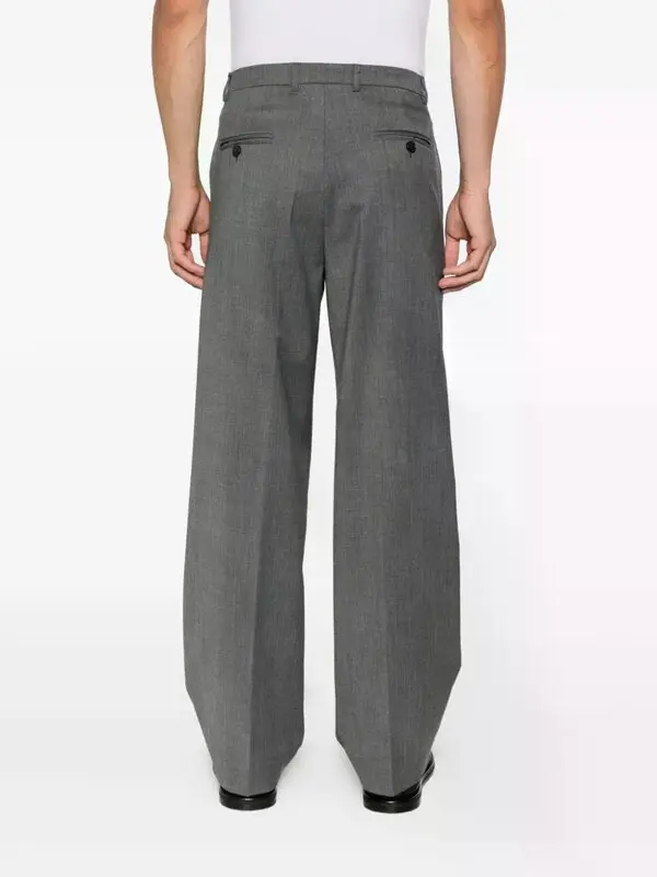 AMARANTO Pleat-detail Trousers
