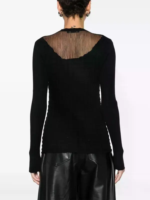 TWINSET Sheer-panel Knit Top