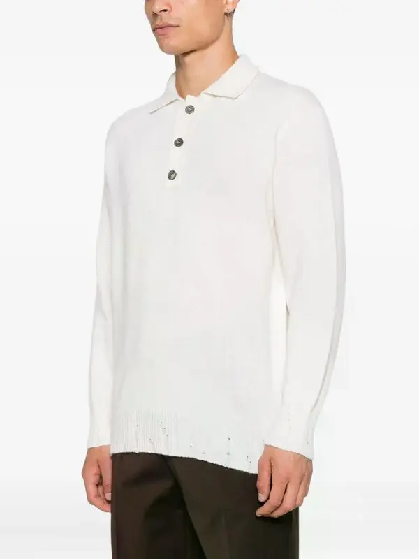 AMARANTO Half-buttoned Sweater