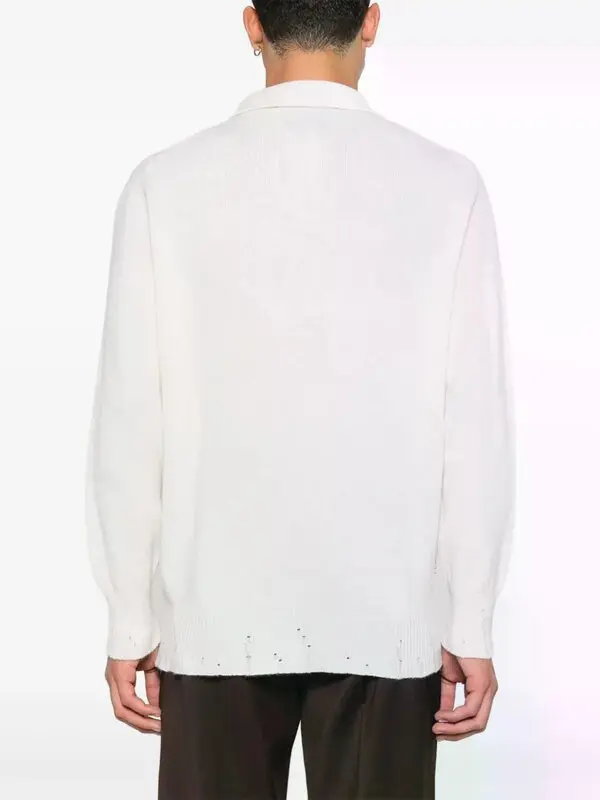 AMARANTO Half-buttoned Sweater