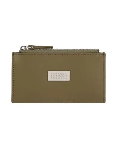 MAISON MARGIELA Cardholder Military Cow Leather - Green