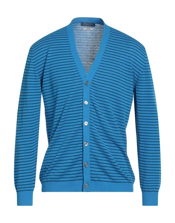 DANIELE FIESOLI Cotton Striped Knit Cardigan
