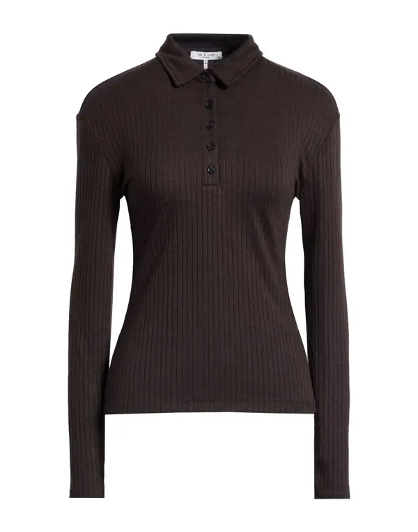 Rag & Bone Sweater In Dark Rayon, Polyester, And Elastane - Brown