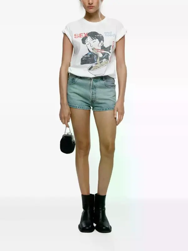 MAINLESS Denim Mini Shorts