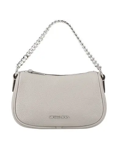Michael Kors Pebbled Leather Handbag With Detachable Shoulder Strap - Grey