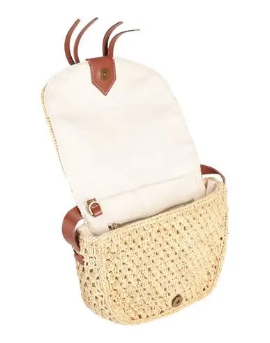 Ba&sh Raffia Saddle Crossbody Bag