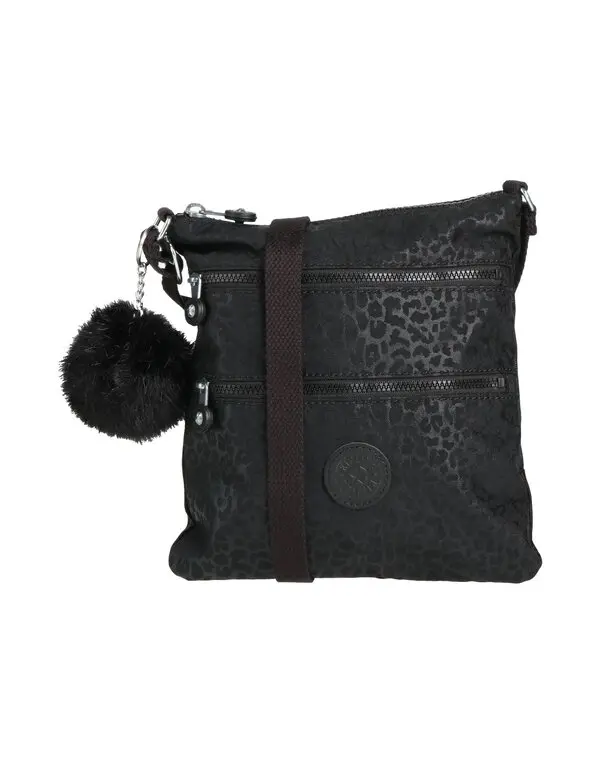 KIPLING Crossbody Bag With Leopard Print - Black