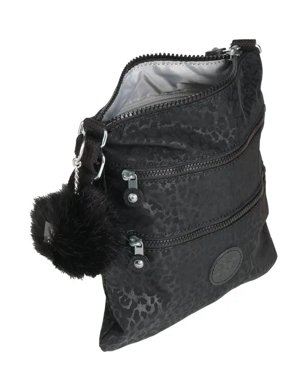 KIPLING Crossbody Bag With Leopard Print - Black