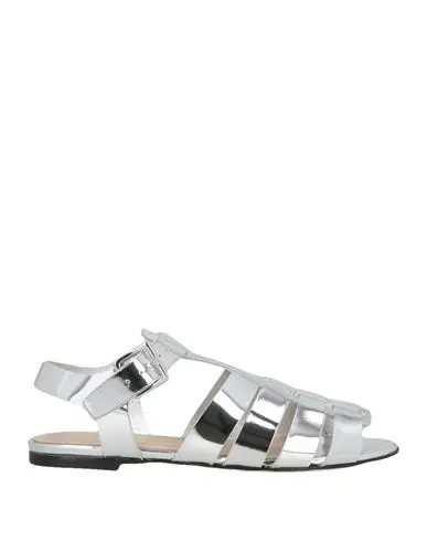 Theory Sandals In Leather - Silver