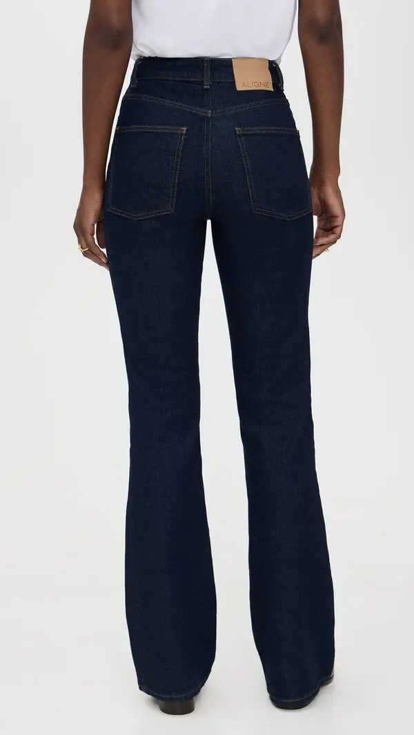 ALIGNE Straight Flare Leg Jeans