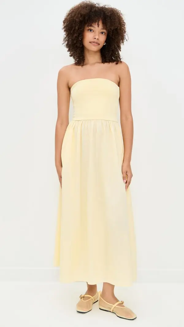 Playa Lucila Strapless Combo Midi Dress