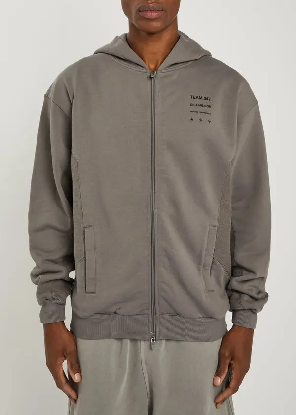 REPRESENT 247 Uprising Hooded Cotton Sweatshirt