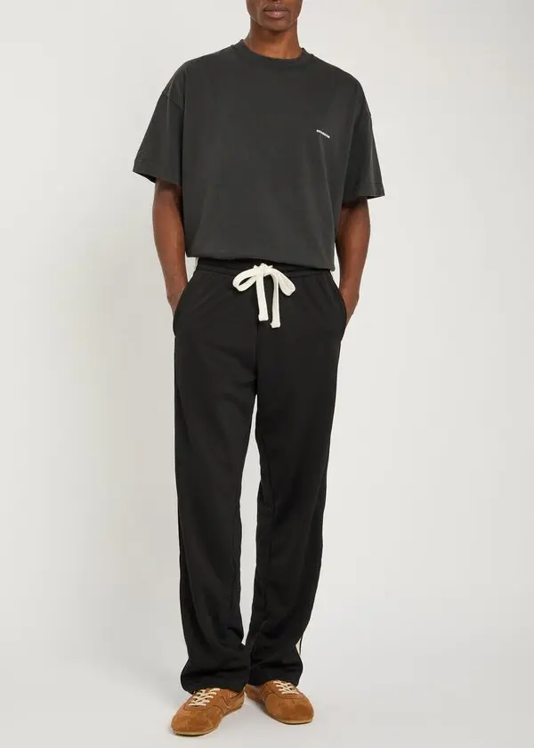 COLE BUXTON Logo-print Cotton T-shirt - Black