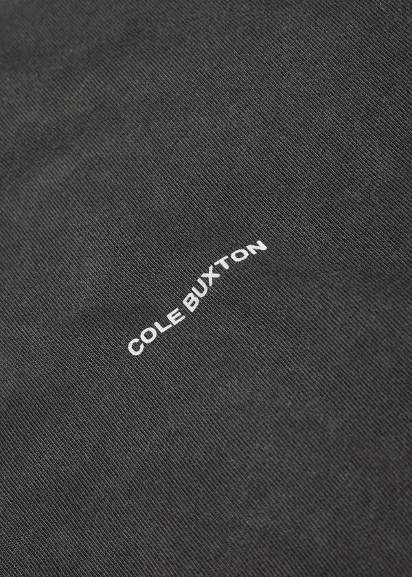 COLE BUXTON Logo-print Cotton T-shirt - Black