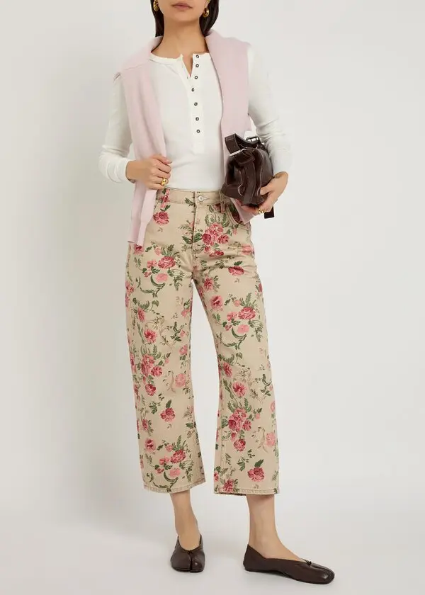 Free People Jamie Henley Ribbed Stretch-cotton Top