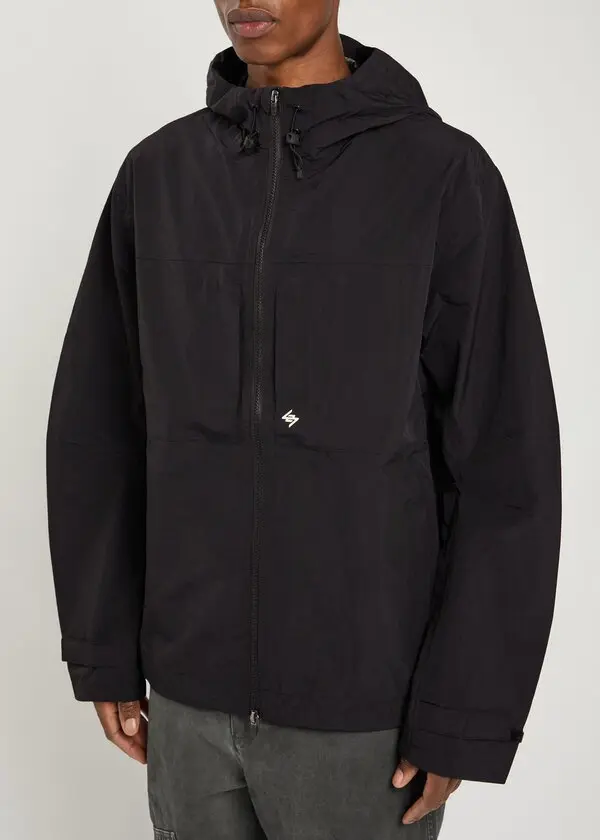 REPRESENT Hooded Shell Jacket With Logo Print