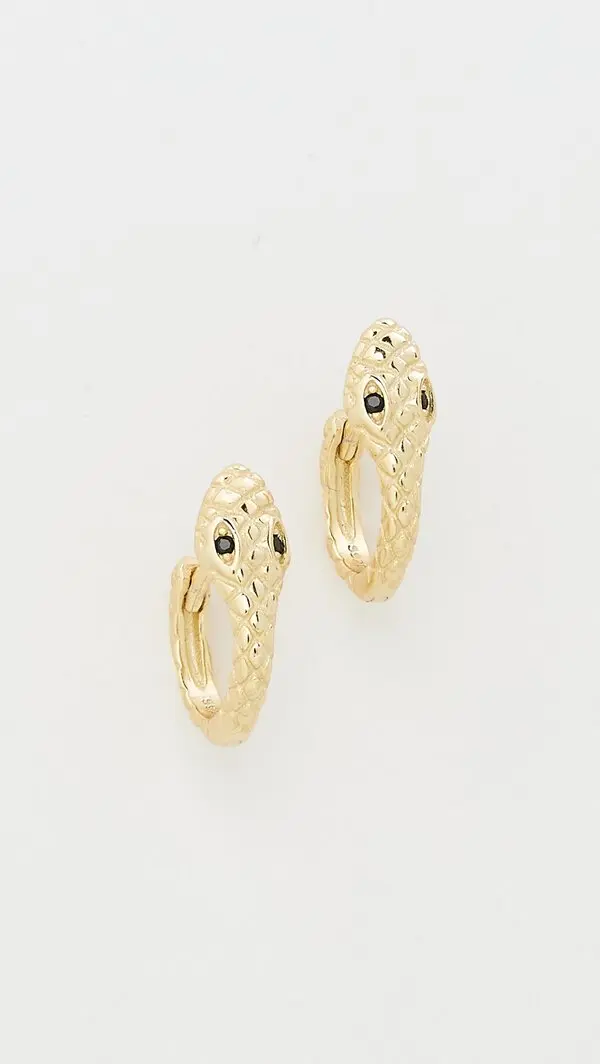 Shashi Serpent Huggie Earrings