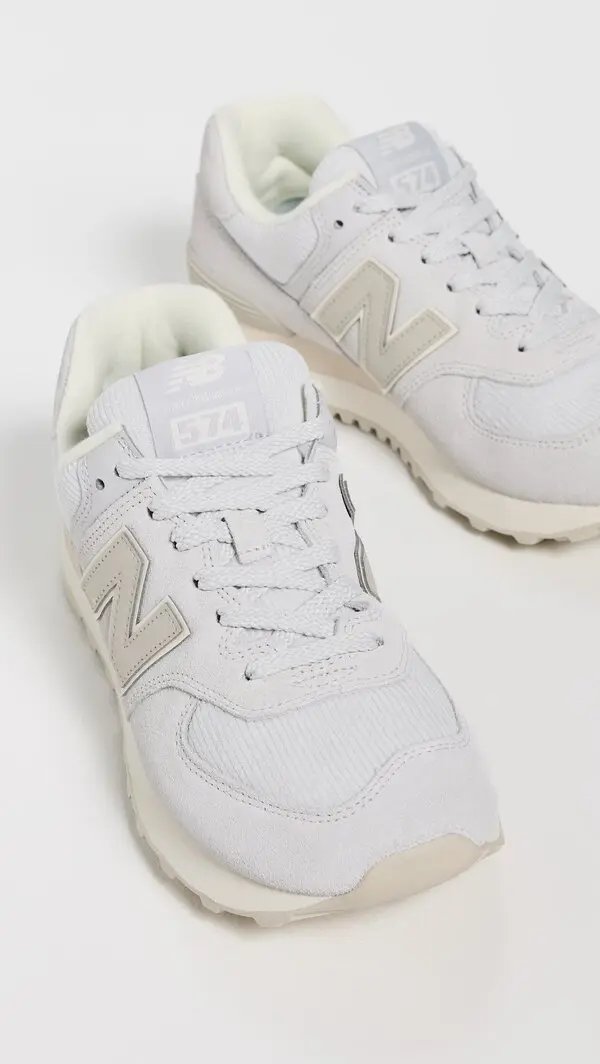 NEW BALANCE 574 Lace-up Sneakers - Grey/beige