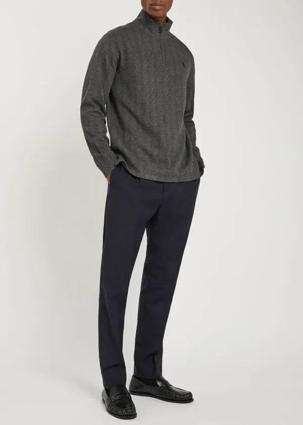 Polo Ralph Lauren Herringbone Cotton Sweatshirt - Black