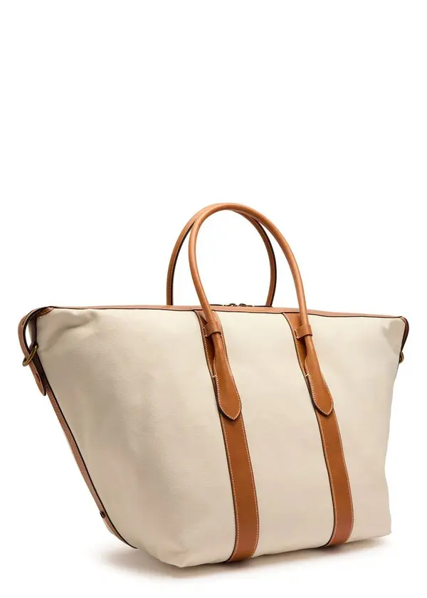 Polo Ralph Lauren Logo-embroidered Canvas Tote Bag - Natural