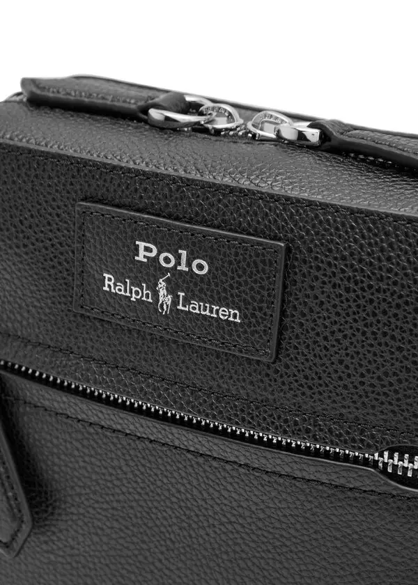 Polo Ralph Lauren Logo Pebbled Leather Cross-body Bag