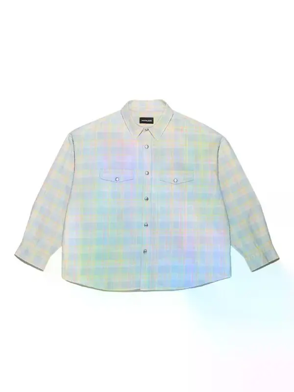 MAINLESS Flap Pockets Plaid Shirt