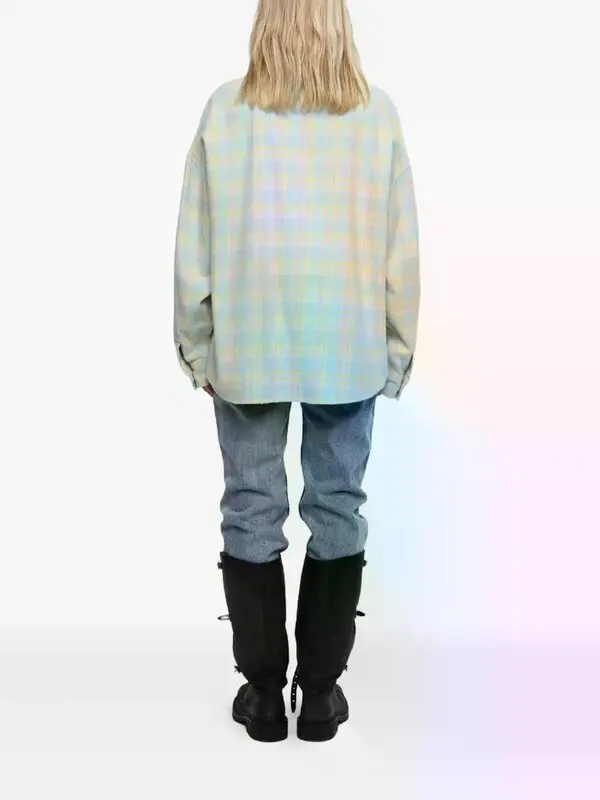 MAINLESS Flap Pockets Plaid Shirt