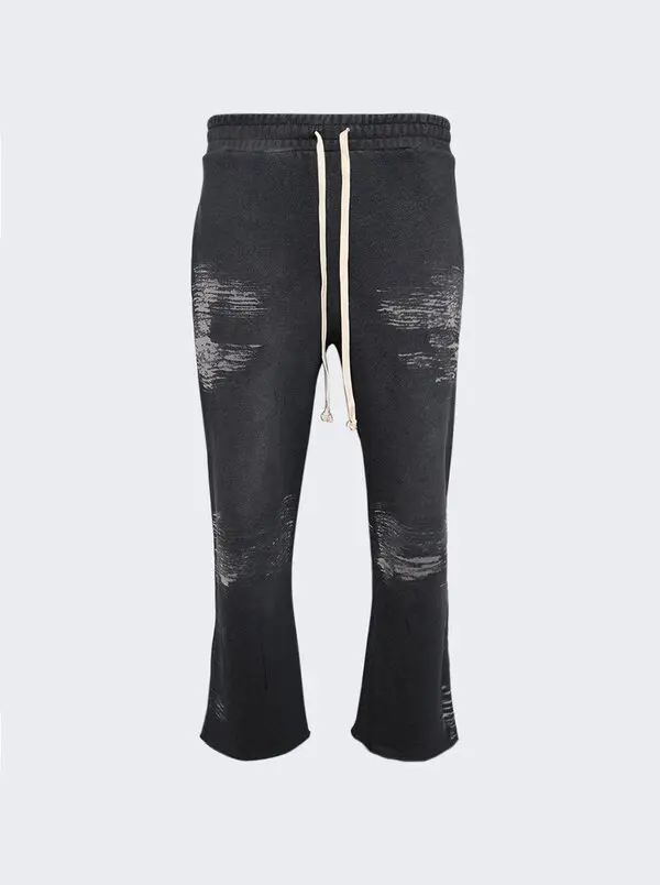 RIVINGTON ROI REBIS Burn The Principal Sweatpants Vintage - Black