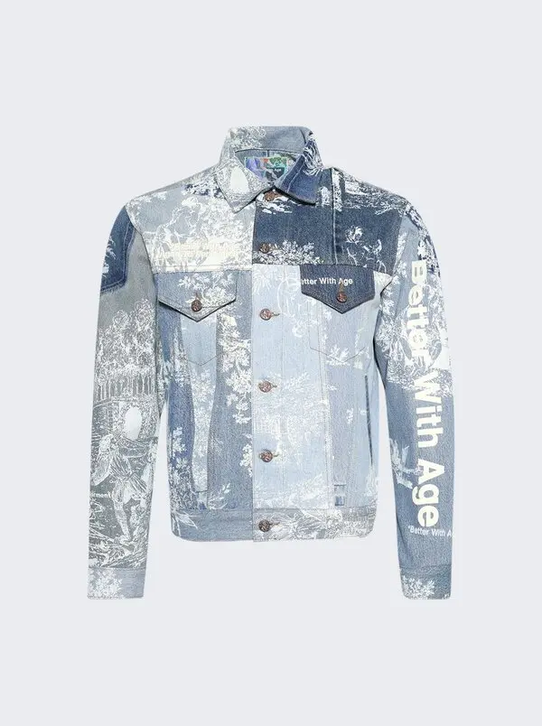 BETTER WITH AGE Teresa Reconstructed Denim Trucker Jacket - Indigo