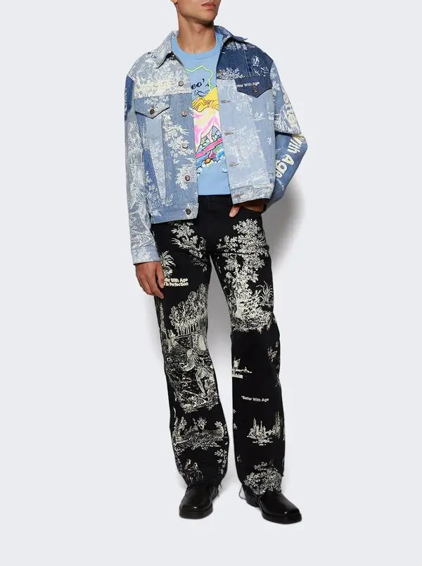 BETTER WITH AGE Teresa Reconstructed Denim Trucker Jacket - Indigo