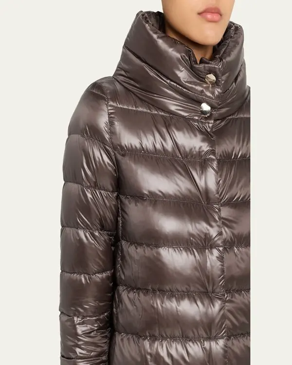 Herno Amelia Ultra-light A-line Down Jacket - Anthracite