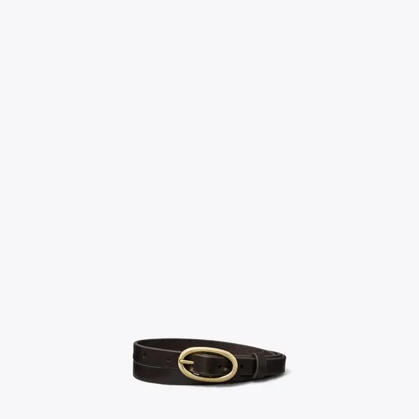 Tory Burch Medium Pierced Buckle Belt - Amarena