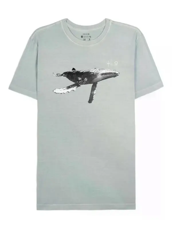 OSKLEN Whale-print Crew-neck T-shirt - Green