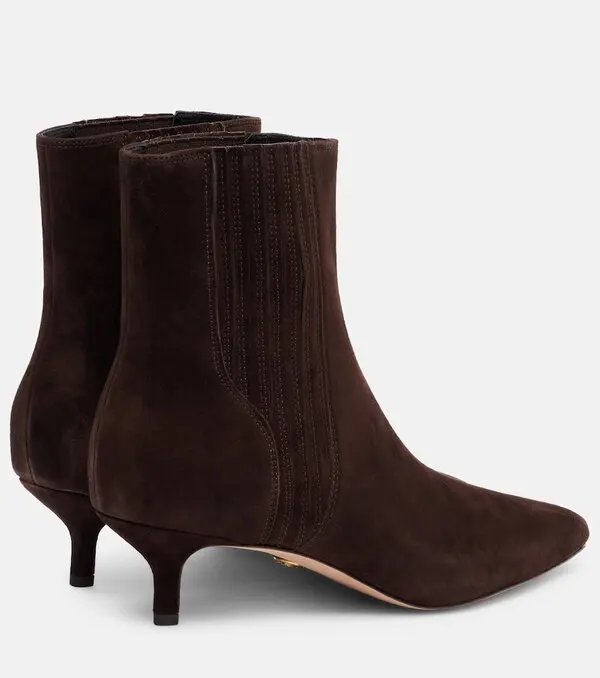 Veronica Beard Lisa Suede Ankle Boots - Brown