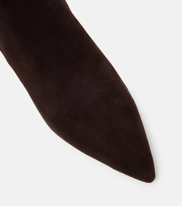 Veronica Beard Lisa Suede Ankle Boots - Brown