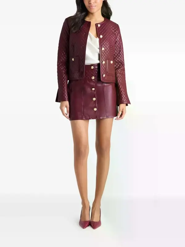 Cinq À Sept Quilted Button Jacket
