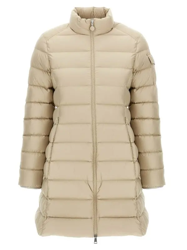 Moncler Igesse Quilted Midi Down Jacket - Beige