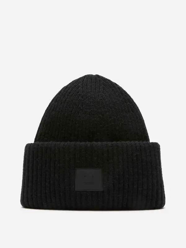 Acne Studios Wool Knit Hat - Black