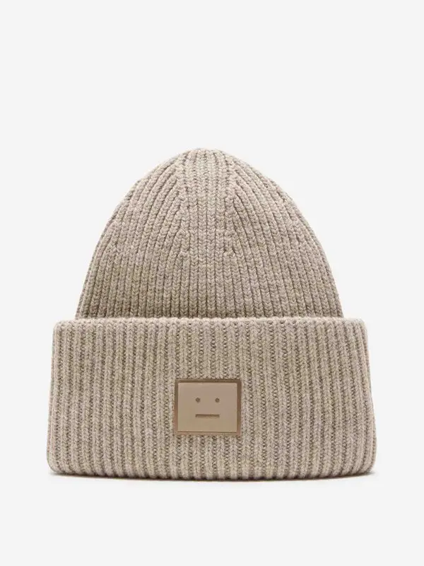Acne Studios Wool Knit Hat - Grey